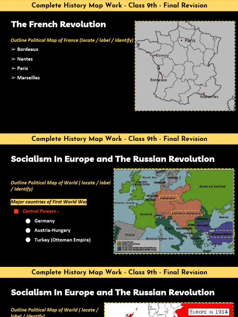 Class 9 Political Map Revision Guide | PDF | Global Conflicts | Foreign ...
