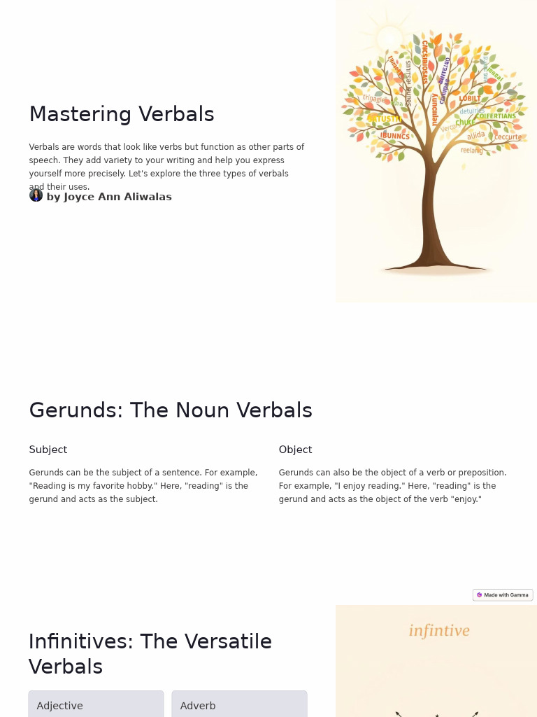 Mastering Verbals | PDF | Verb | Adjective
