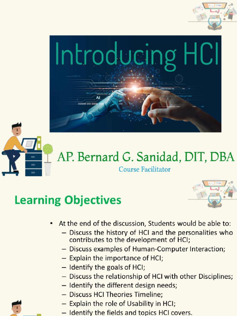 IT 2622 - WEEK 2 - INTRODUCING HCI (1) | PDF