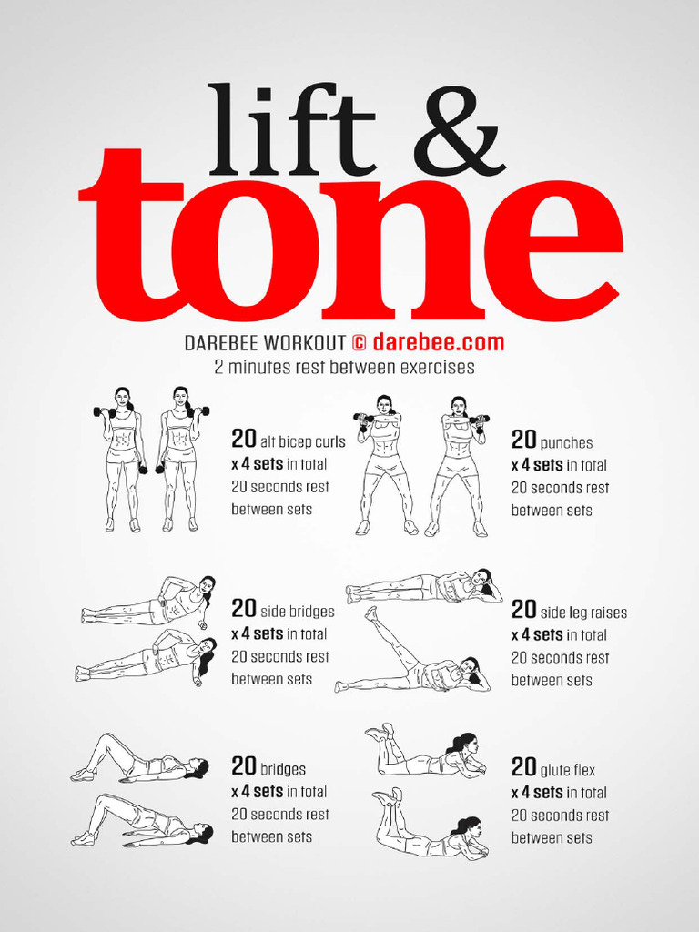 Lift and Tone Workout | PDF