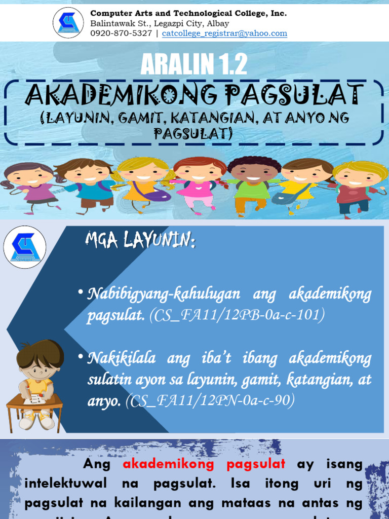 FPL Aralin 1.2 Akademikong Pagsulat | PDF