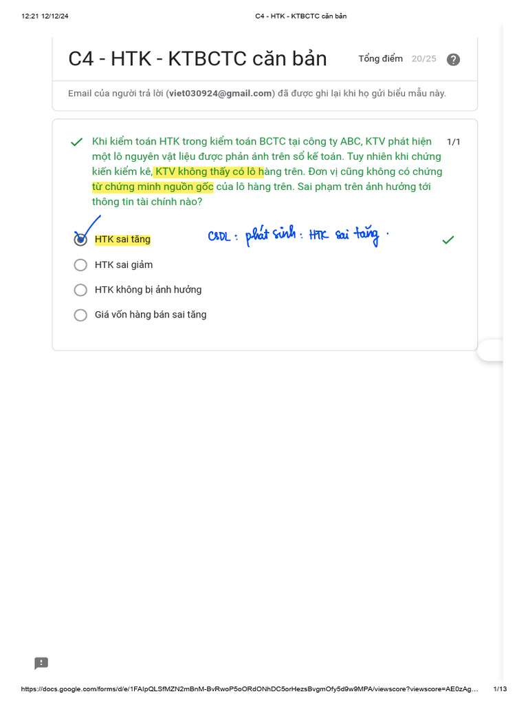 C4 - HTK - KTBCTC căn bản | PDF