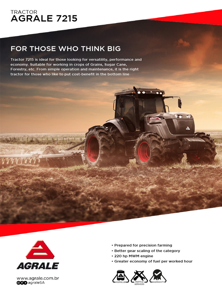 Agrale 7215 Tractor Technical Specifications | PDF | Tractor ...