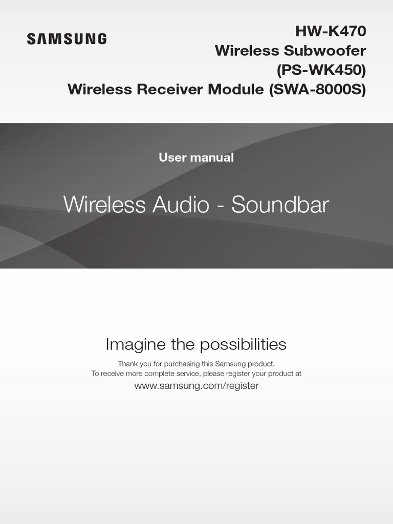 Hw-k470 XN Fullmanual 01 Eng Deu Dut Fra 180802 | PDF | Hdmi | Usb