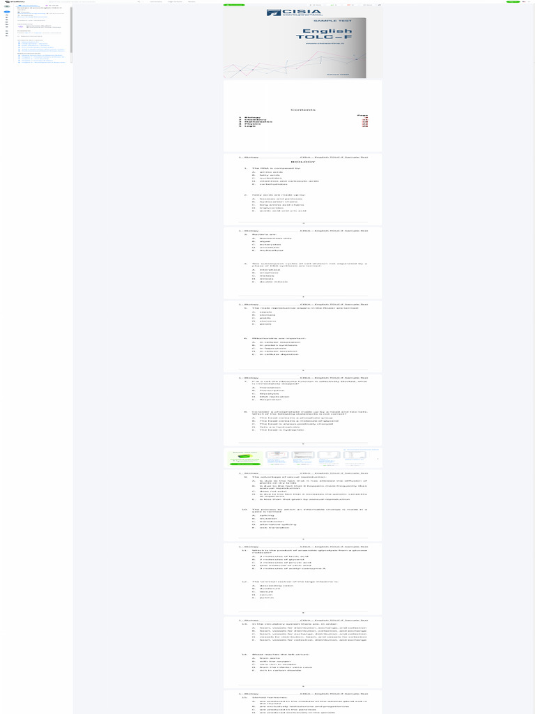 English TOL-C F | PDF