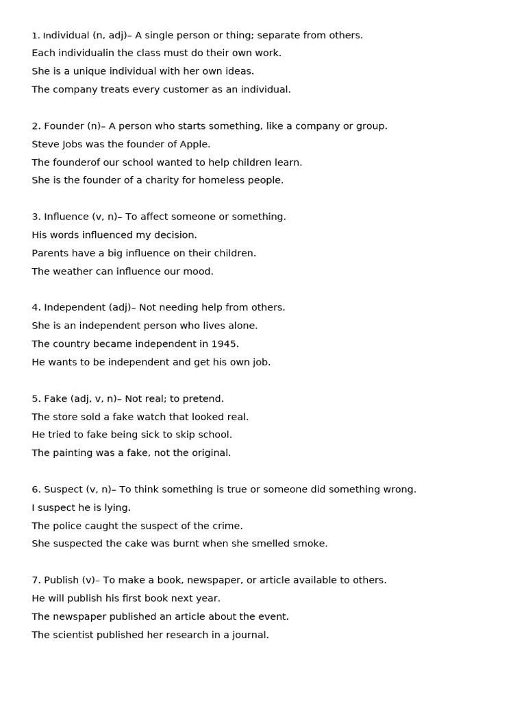 Lesson 5 Vocab | PDF