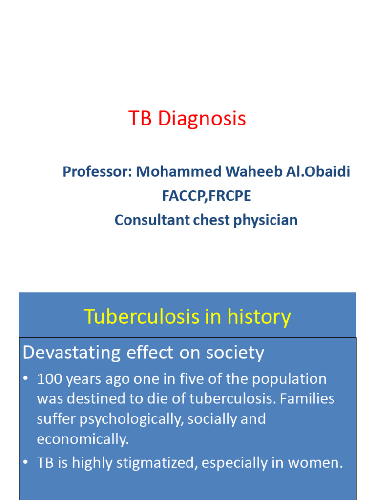 TB Diagnosis_ | PDF | Tuberculosis | Mycobacterium Tuberculosis