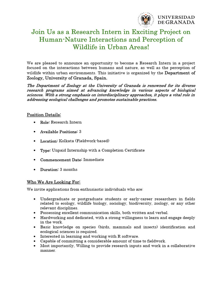 Internship Advertisement | PDF | Internship | Job Hunting