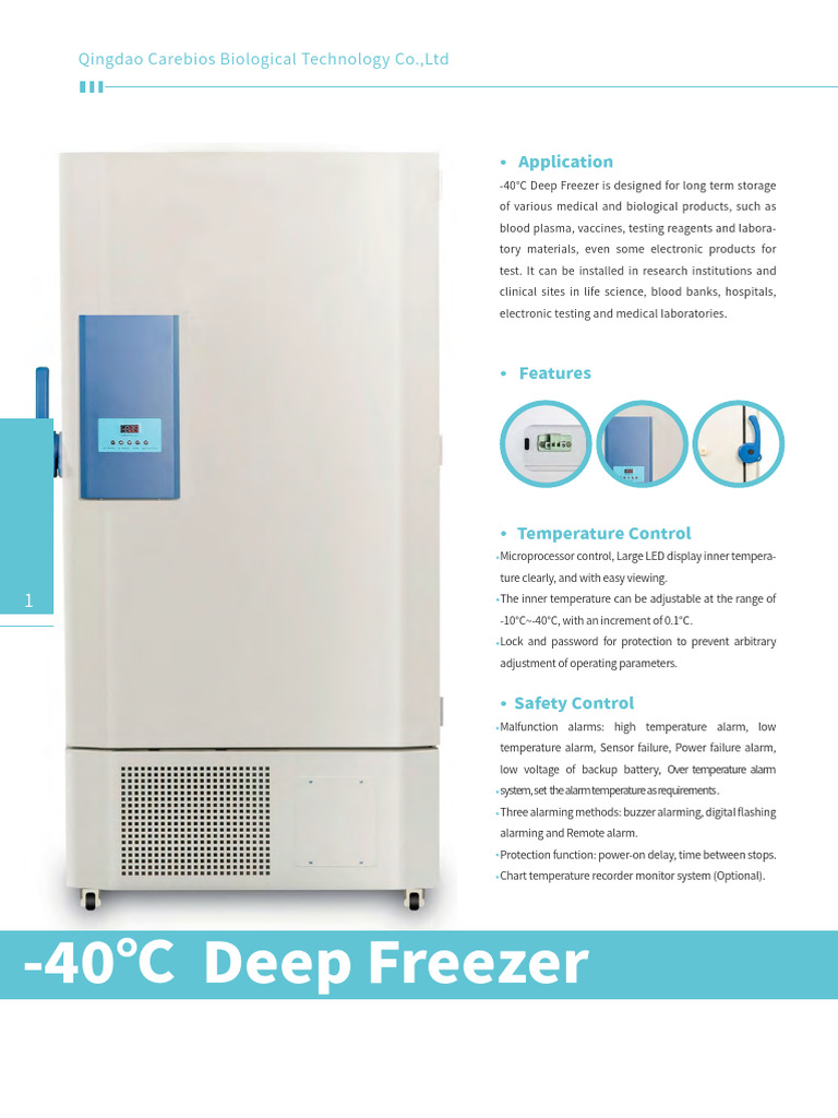 40 Deep Freezer Brochure | PDF | Refrigerator | Manufactured Goods