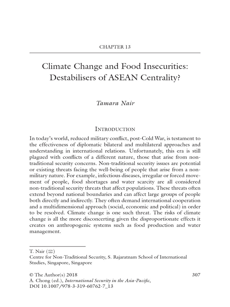 Climate Change and Food Insecurities Des | PDF | Food Security ...