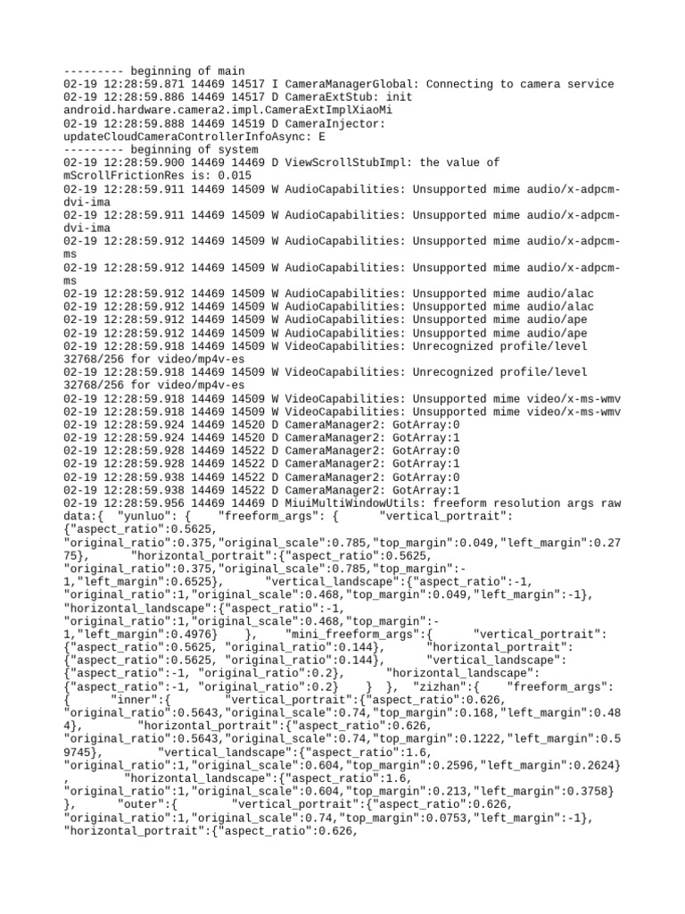 Camera and Audio Capabilities Log | PDF | Software | Computer Programming