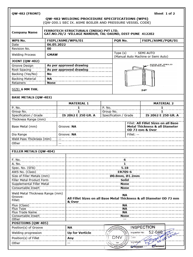 Asme Sec-Ix WPS PQR WPQ | PDF | Welding | Construction