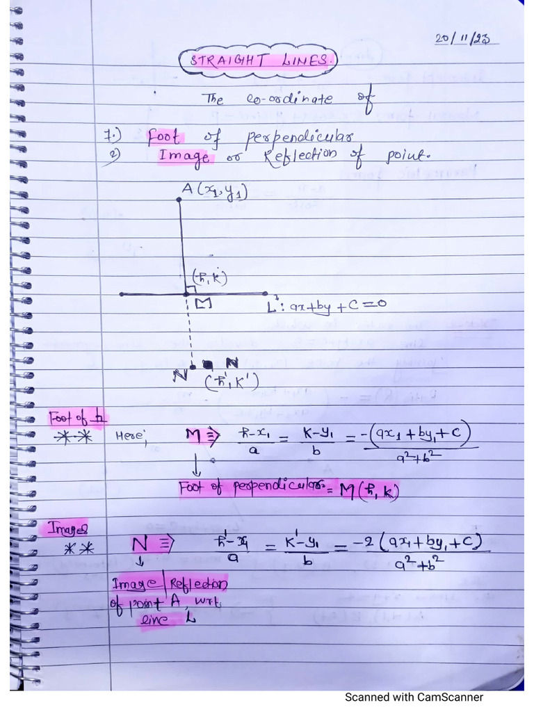20-11-23 (Straight Line - JEE) | PDF