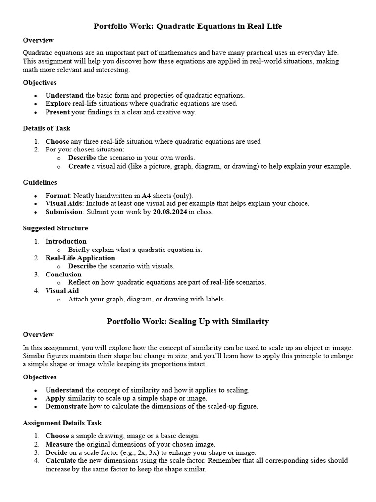Math Portfolio | PDF | Shape | Mathematics