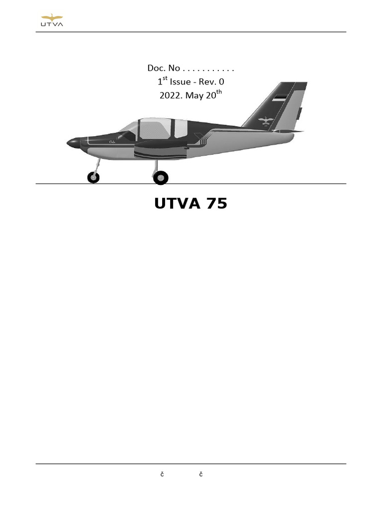 AFM Utva 75 | PDF | Airspeed | Atmospheric Pressure