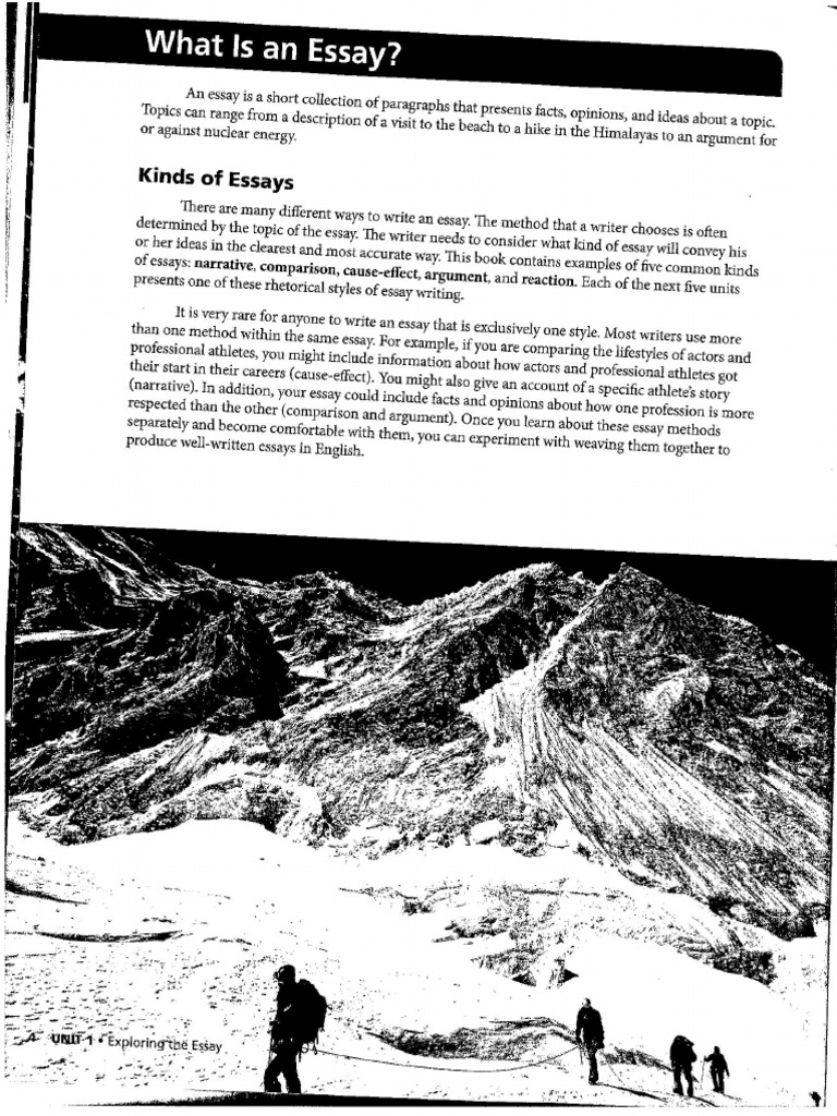 Great Essays 4 - Unit 1 - Pages 4 - 12 | PDF