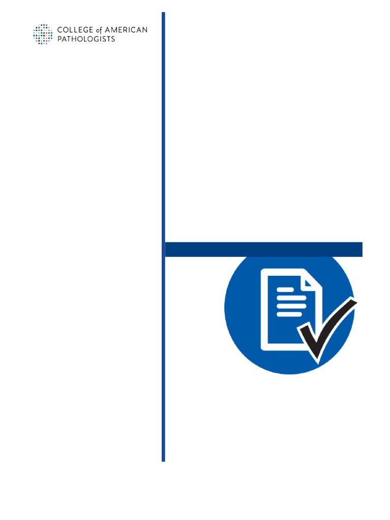CAP Microbiology Accreditation Checklist | PDF | Staining | Clinical Trial