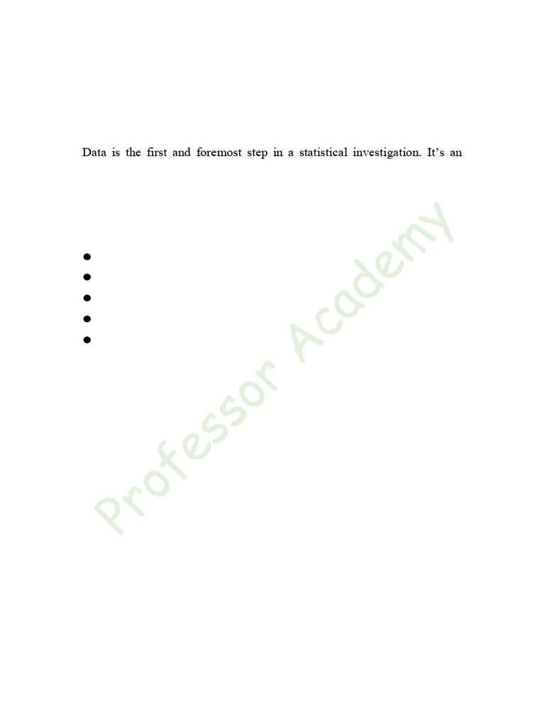 Data Collection Methods Overview | PDF | Sampling (Statistics) | Statistics