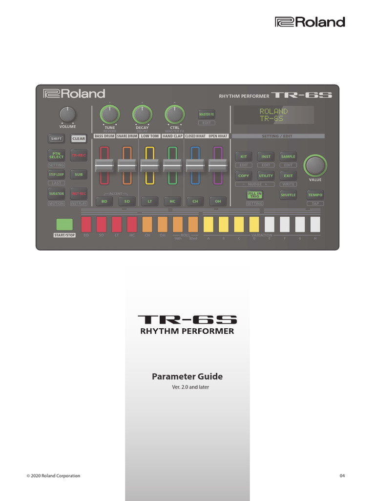 TR-6S Parameter Eng04 W | PDF | Equalization (Audio) | Resonance