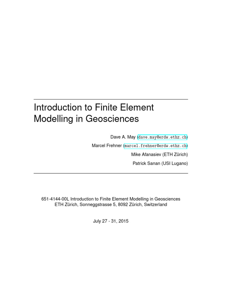 (L) - 2015 - May - Introduction To Finite Element Modelling in ...