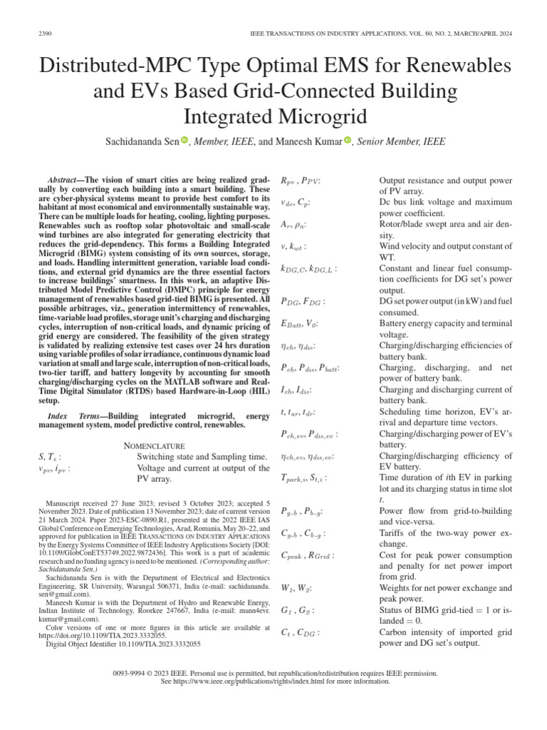Distributed-MPC_Type_Optimal_EMS_for_Renewables_and_EVs_Based_Grid-Connected_Building_Integrated ...