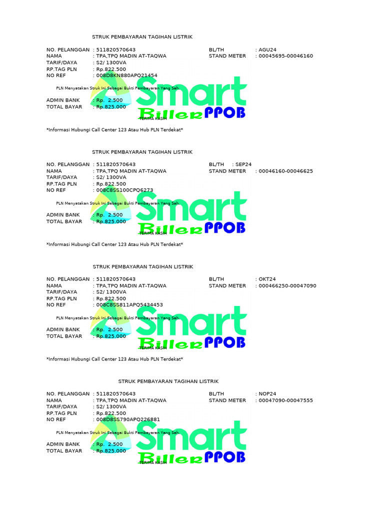 Ppob Listrik Terbaru | PDF