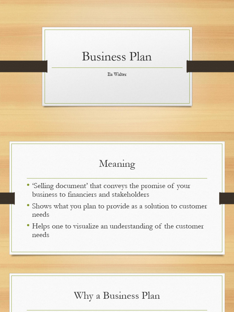 Business Plan Outline | PDF