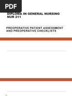 Pre Operative Checklist | PDF