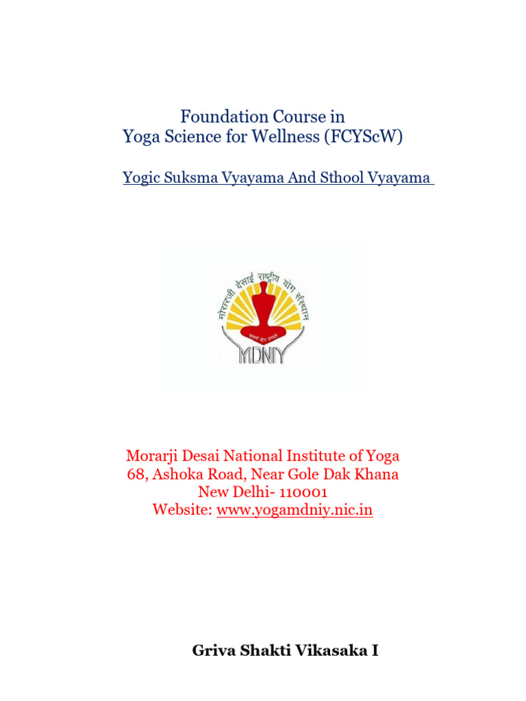 Yogic Suksham and Sthula Vyayama New | PDF | Primate Anatomy