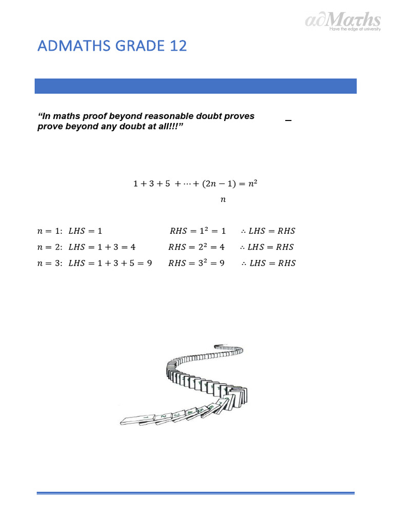 A22 e Mathematical Induction | PDF | Mathematical Proof | Logic