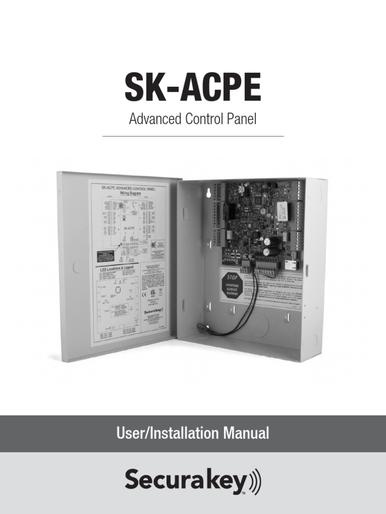 Securakey SK ACPE Advanced Control Panel User Installation Manual | PDF ...