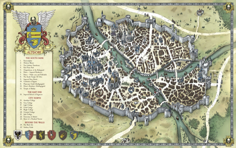 Warhammer Fantasy Roleplay Altdorf Map | PDF | Campaign Settings ...
