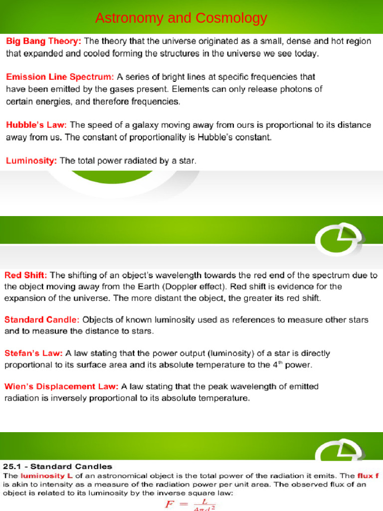 Astronomy and Cosmology | PDF