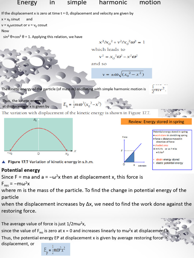 Energy, Damped and Forced Oscillatprs | PDF | Oscillation | Damping
