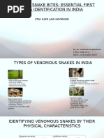 Awareness Safety Talk SNAKE HAZARDS | PDF | Snake | Venomous Snakes