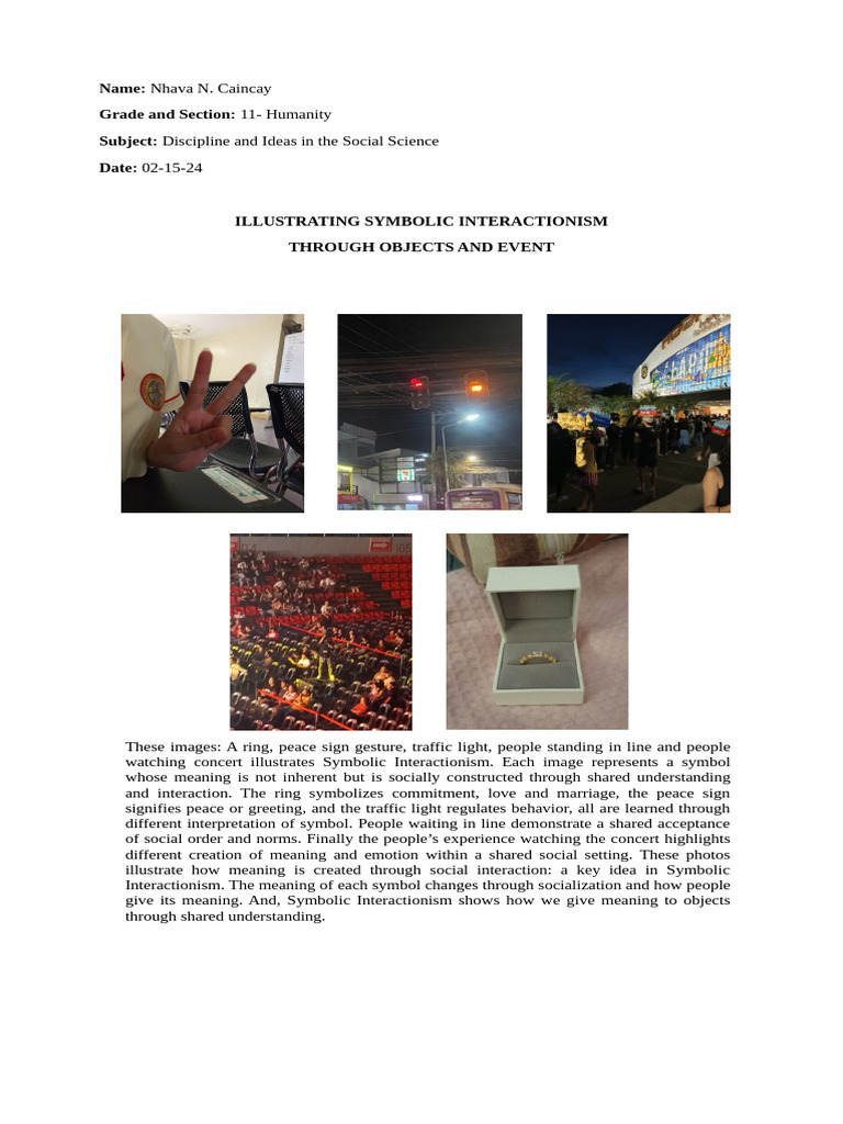 Symbolic Interactionism | PDF