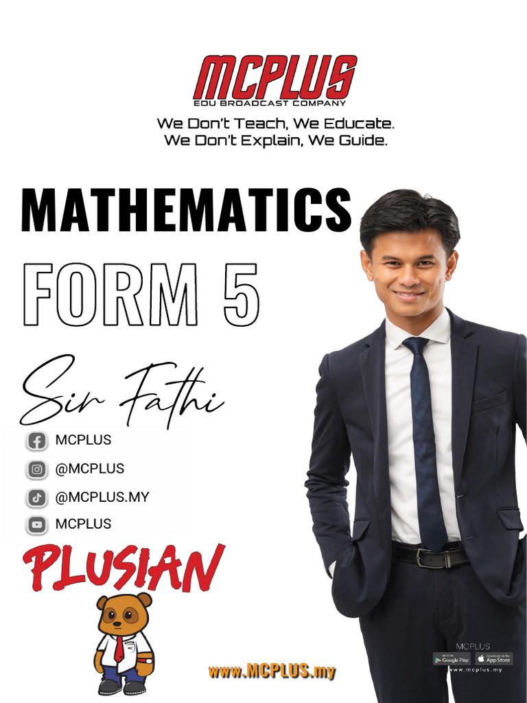 Form 5 Maths Sir Fathi 08.09.2024 | PDF