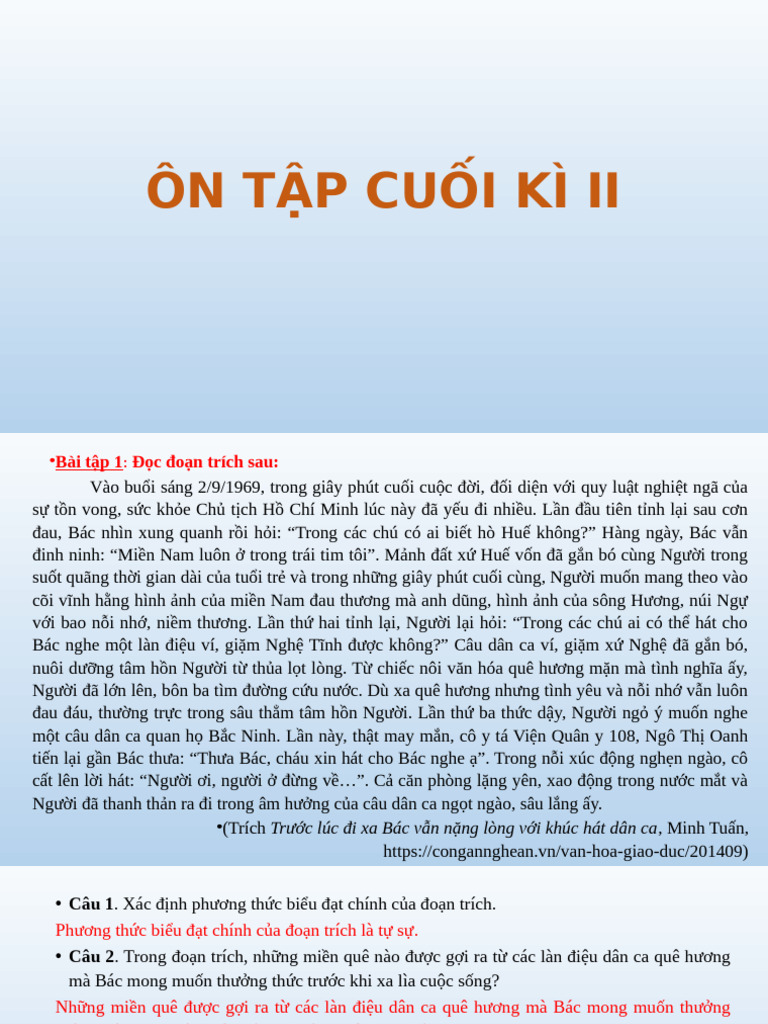 Chữa-đề-cương-Văn-10-HKII | PDF