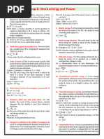 Work Energy Power Class 11 Formula Sheets | PDF | Collision | Force