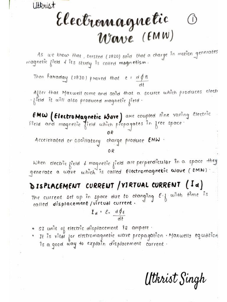 Electromagnetic Wave (EMW) | PDF