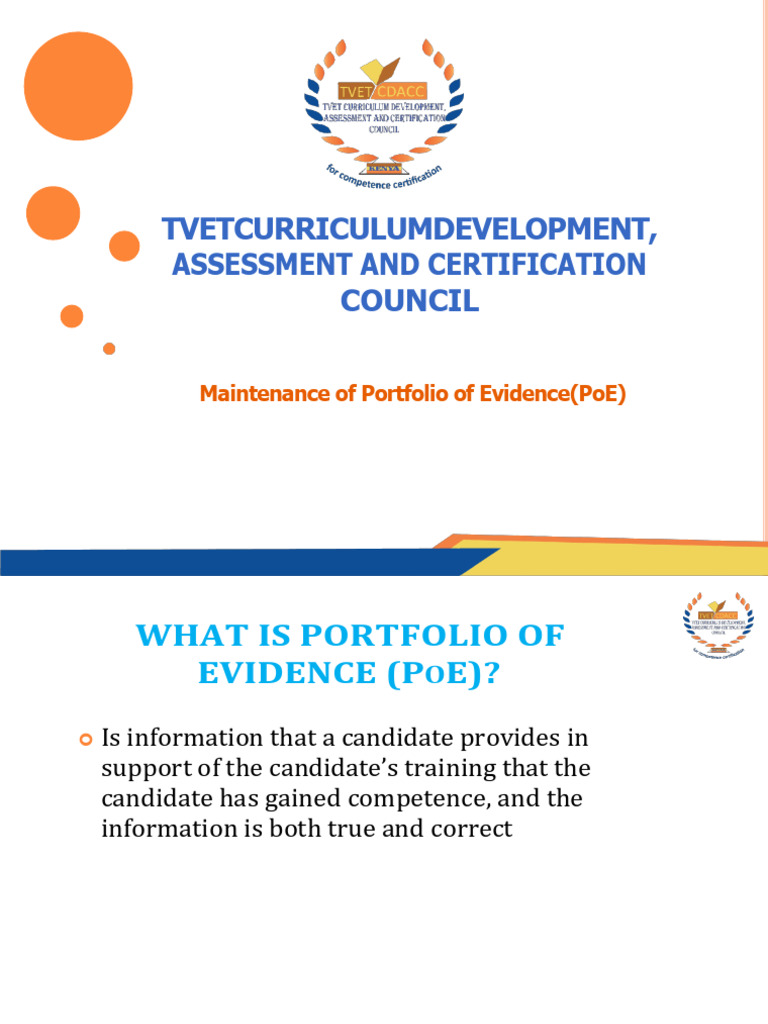 Maintenance of File (PoE)-Trainees | PDF