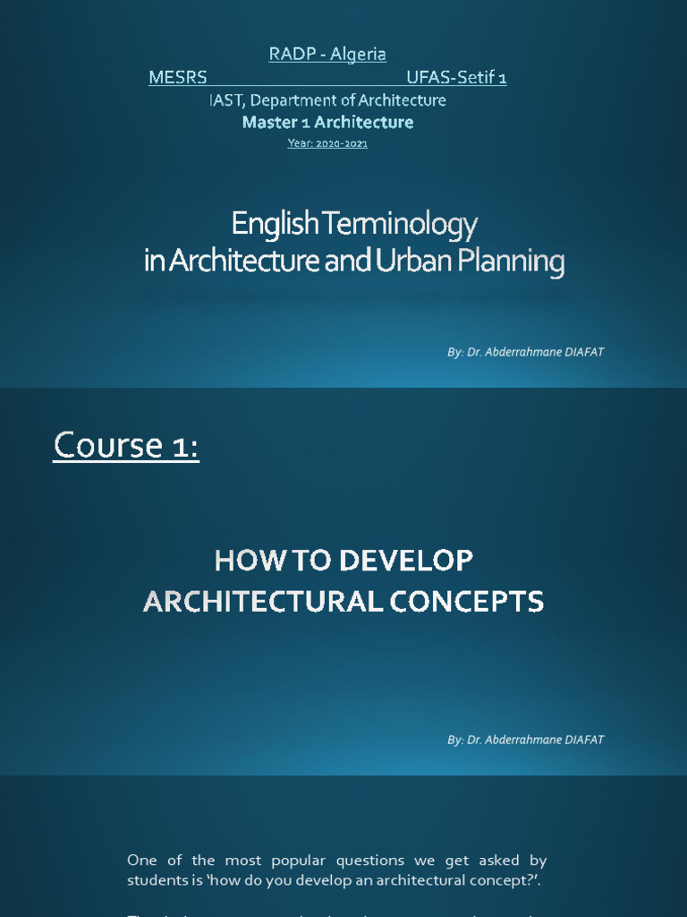 Architectural ConceptsM1Arch21 | PDF | Design | Concept