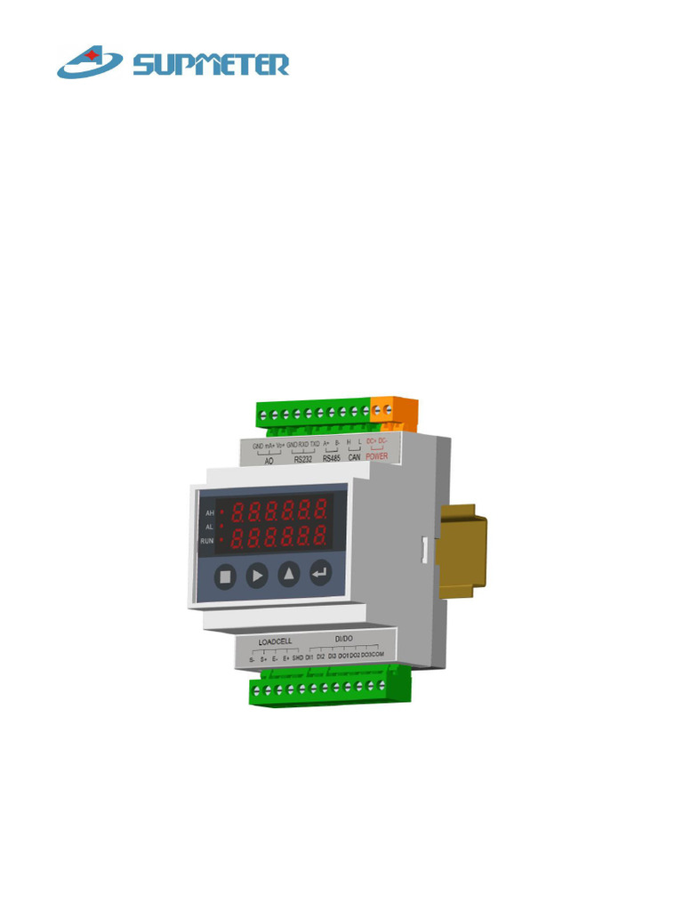 BST106-M60S (L) Guide Rail Type Weighing (Force Measuring) Control Module Manual (V5 (2025-02-06 ...