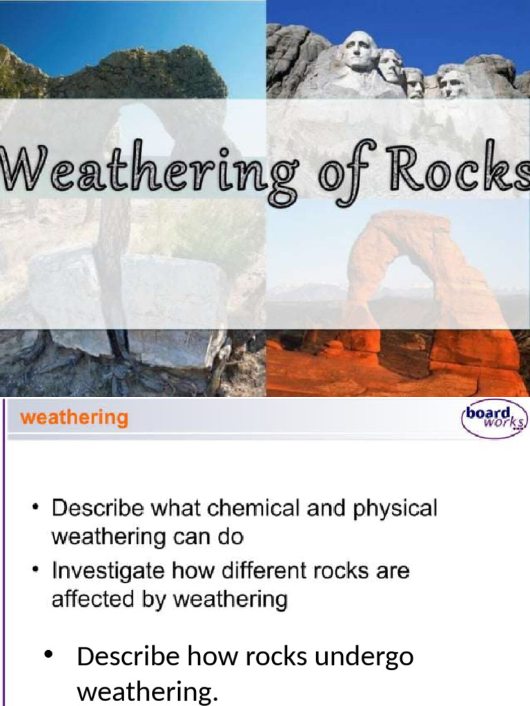 Weathering Processes in Local Environments | PDF | Weathering | Materials