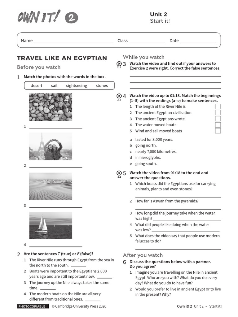 Start It Unit2 Without Answers | PDF | Ancient Egypt | Nile