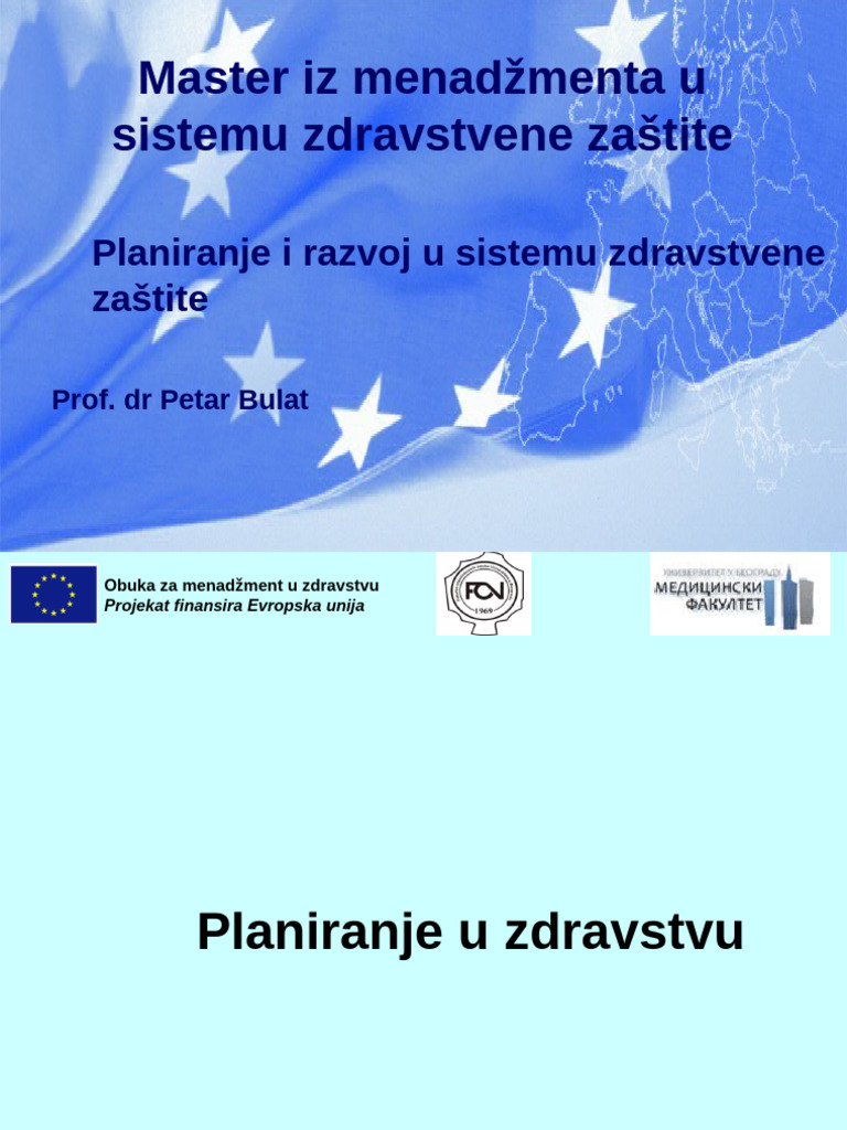 Planiranje Zdravstvene Zaštite | PDF