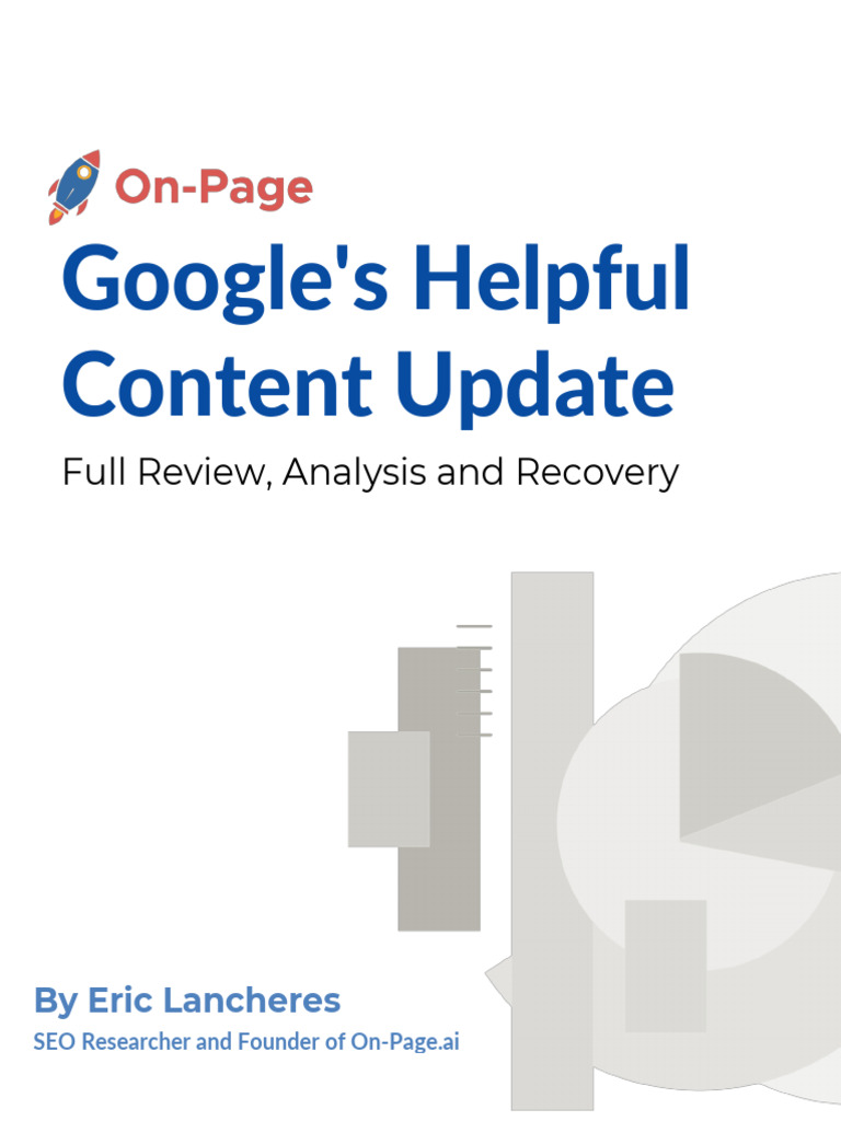 Google's Helpful Content Update Guide | PDF | Search Engine ...