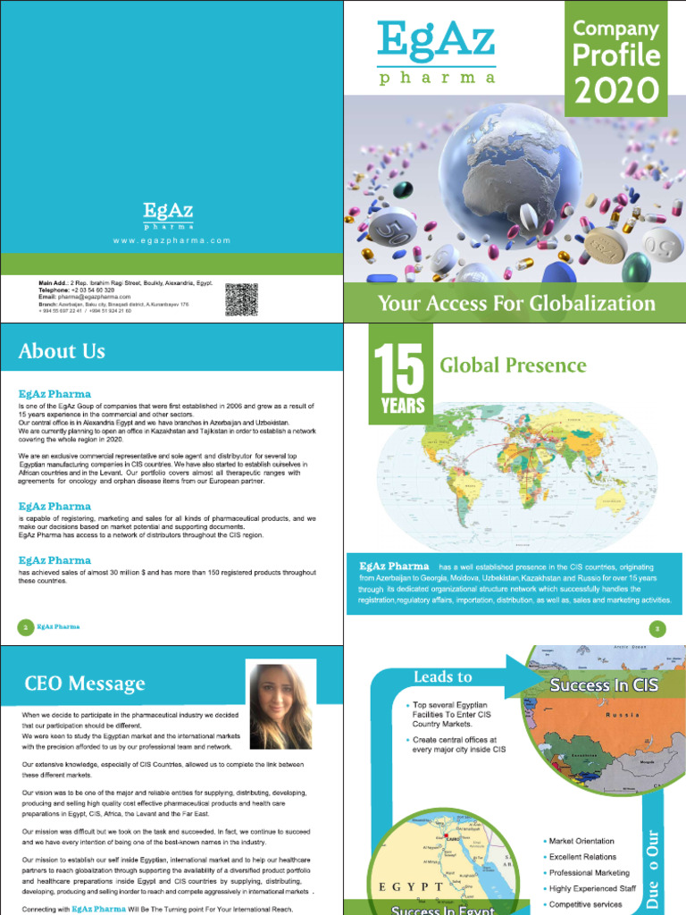 Egaz Pharma: Contact and Services | PDF