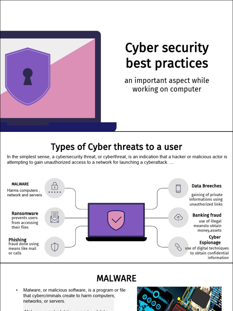 Cyber Security Best Practices | PDF | Malware | Phishing