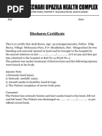 Wound Certificate Format | PDF